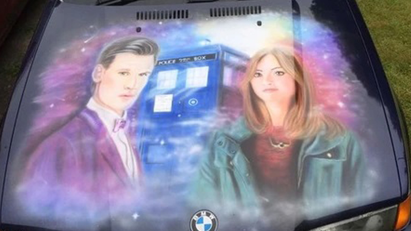 Geronimo: Check out this awesome Eleventh Doctor and Clara car!